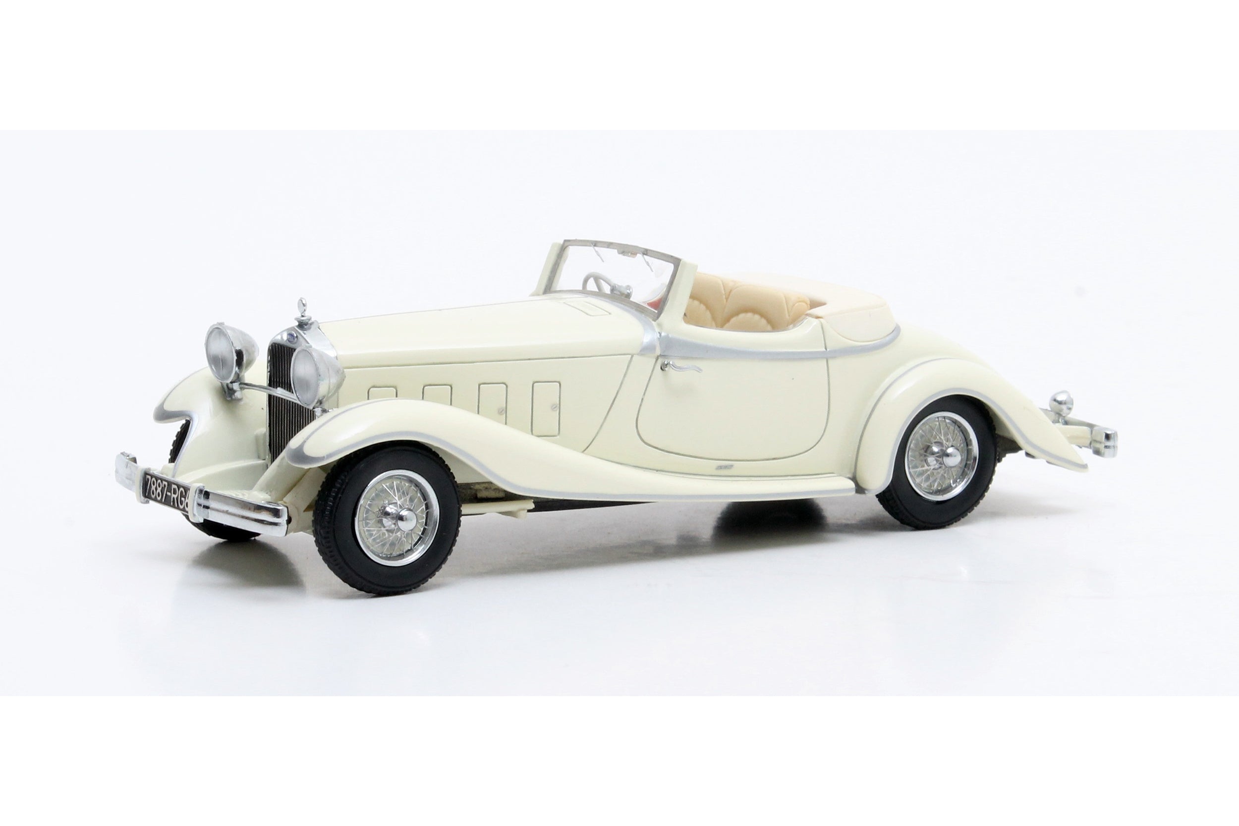 Delage D8S De Villars Roadster weiß 1:43 – Thomas Langejürgen